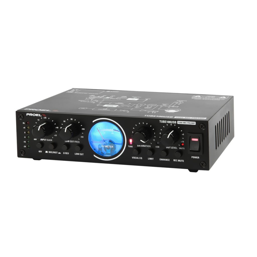 TUBE microphone preamp with USB output – Sound System PROEL