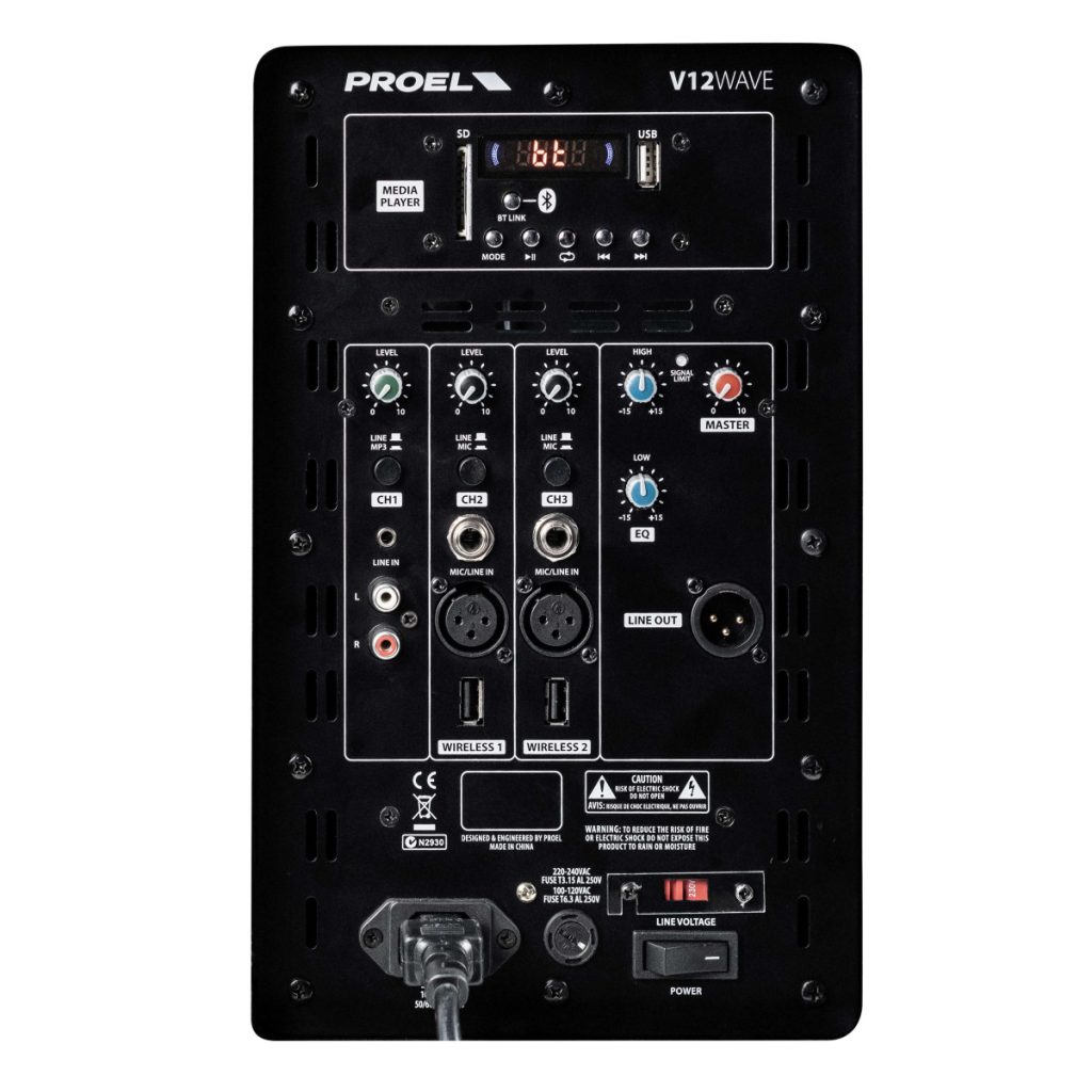 Bi-amplified 2-way system with 3-channel mixer and MEDIA PLAYER – Sound ...