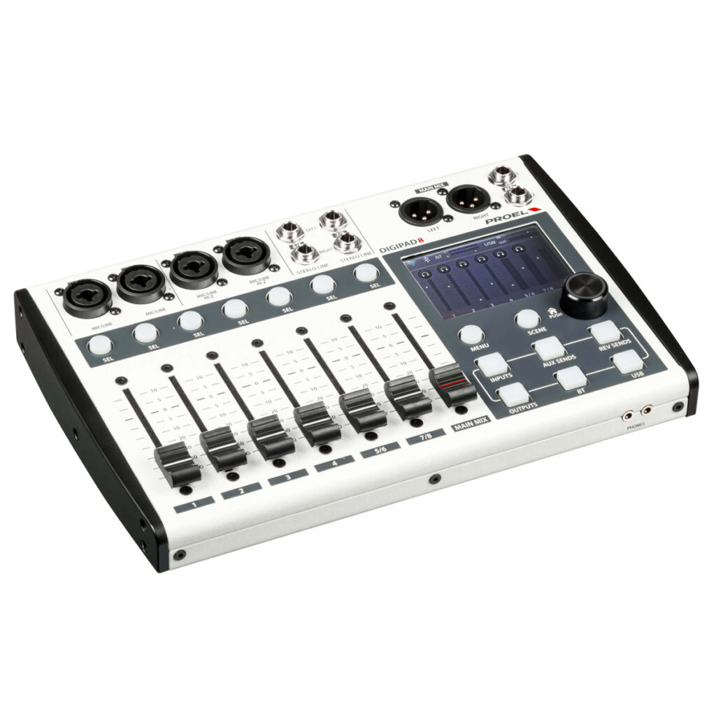 8-channel digital mixer – Sound System PROEL