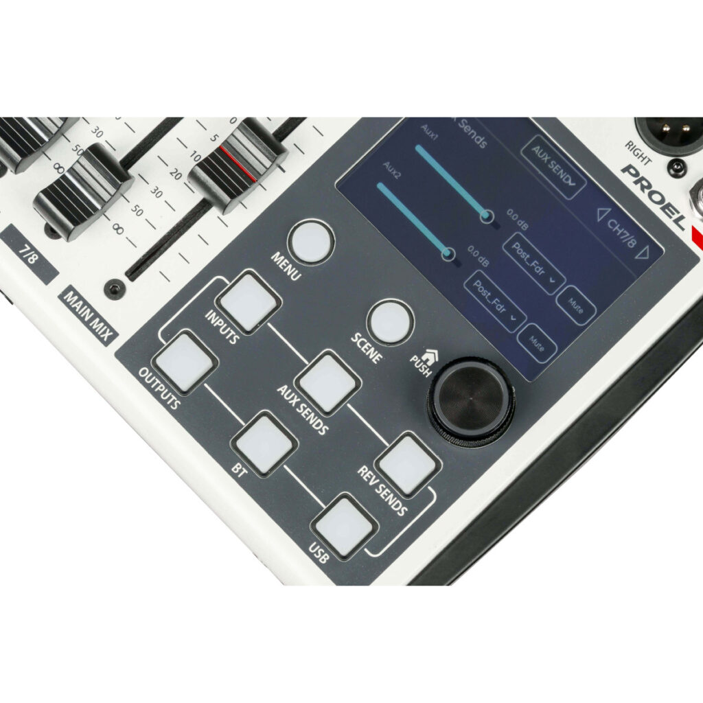 8-channel digital mixer – Sound System PROEL