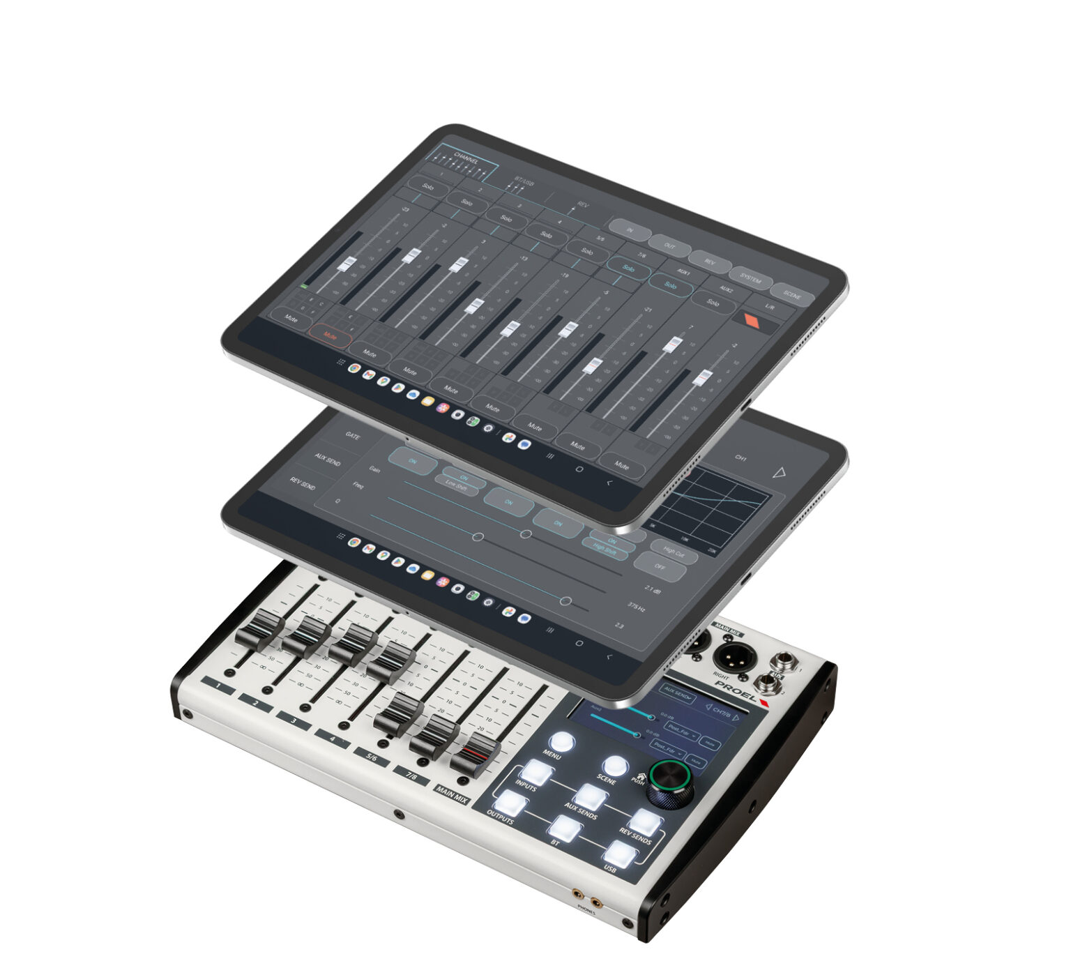 8-channel digital mixer – Sound System PROEL
