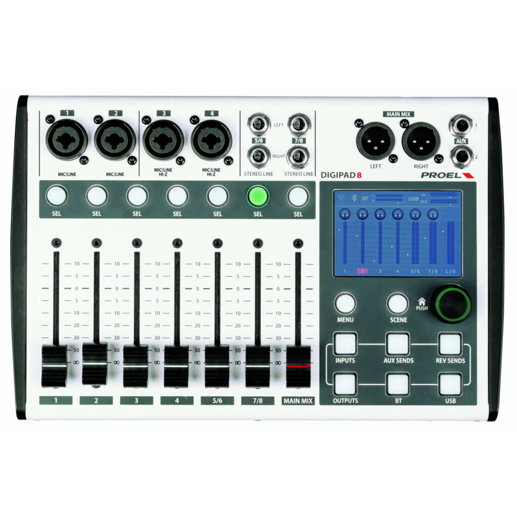 8-channel digital mixer – Sound System PROEL