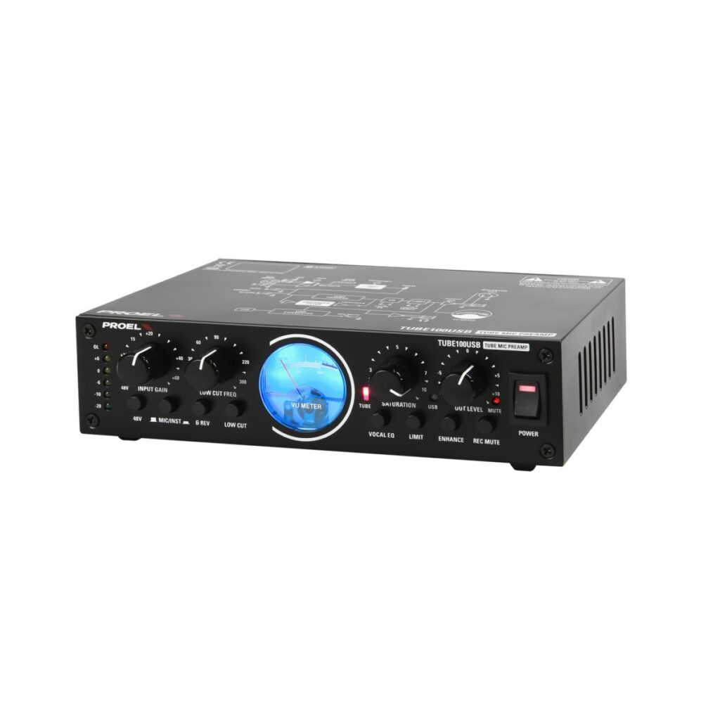TUBE microphone preamp with USB output – Sound System PROEL