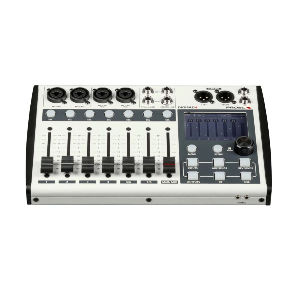 8-channel digital mixer – Sound System PROEL