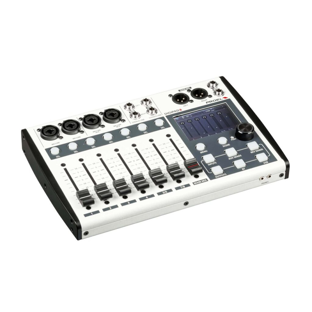 8-channel digital mixer – Sound System PROEL